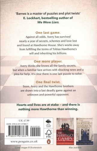 The Inheritance Games Tome 3. The Final Gambit - Jennifer Lynn Barnes ...