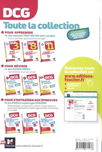 DCG Toute la 2e année en fiches mémos - DCG 2... de José Destours ...