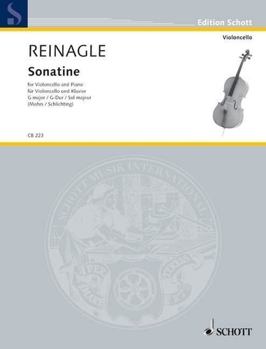 Edition Schott . Sonatine en sol majeur - tiré... de Joseph Reinagle ... Edition Schott . Sonatine en sol majeur - tiré... de Joseph Reinagle ...