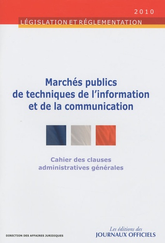 Cahier des clauses administratives générales... de Journaux officiels ...