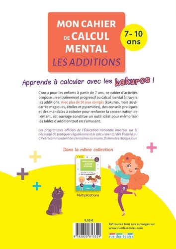 Mon cahier de calcul mental - Les additions - Jules Famin - Livres ...