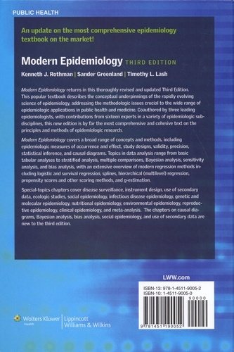 Modern Epidemiology de Kenneth Rothman - Grand Format - Livre - Decitre
