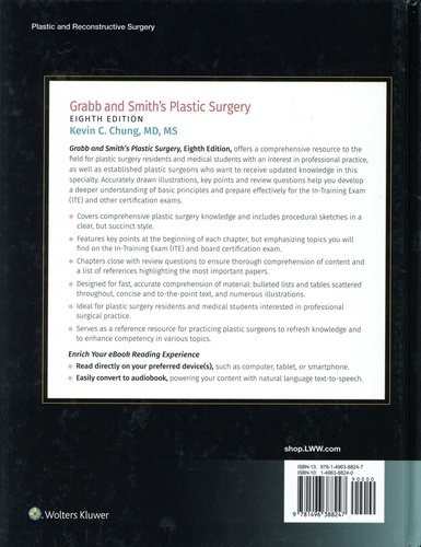 Grabb and Smith's Plastic Surgery - Kevin C. Chung - Livres - Furet du Nord