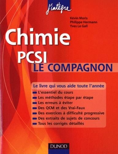Chimie PCSI - Le compagnon de Kévin Moris - Livre - Decitre