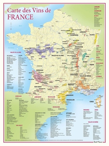 Carte des vins de France - Benoit France - Livres - Furet du Nord