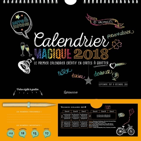 Calendrier magique - Le premier calendrier... de Larousse - Grand ...