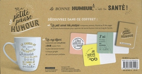 Coffret Ma petite pause humour - 1 mug + 1... de Larousse - Livre - Decitre