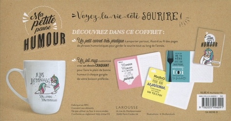 Coffret Ma petite pause humour - Avec un joli mug... de Larousse ...