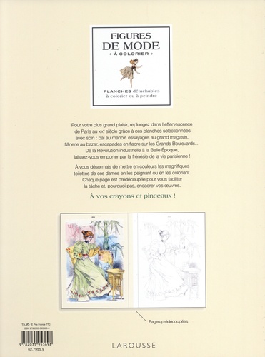 Figures de mode à colorier - Planches... de Larousse - Album - Livre ...