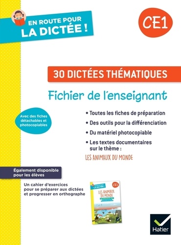 En route pour la dictée ! CE1 30 dictées... de Laurence Lefèvre - Grand Format - Livre - Decitre
