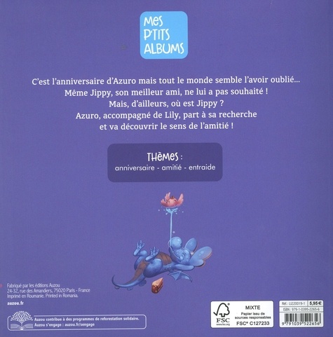 Azuro . Sur la trace de Jippy de Laurent Souillé - Album - Livre - Decitre