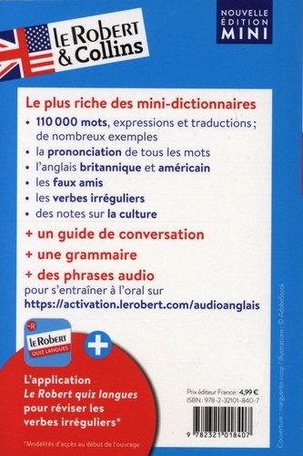 Le Robert & Collins Mini anglais de Le Robert & Collins - Poche - Livre ...