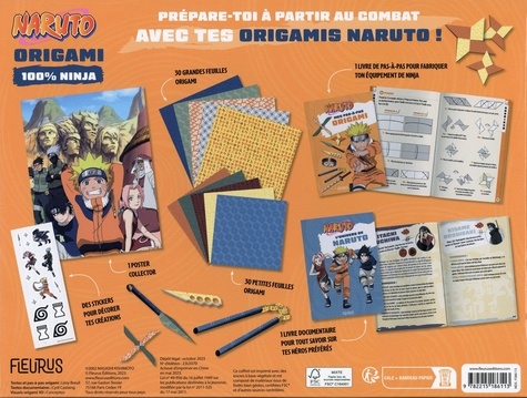 Origami Naruto 100% ninja ! - Avec 1 poster, des... de Leny Breuil - Livre - Decitre
