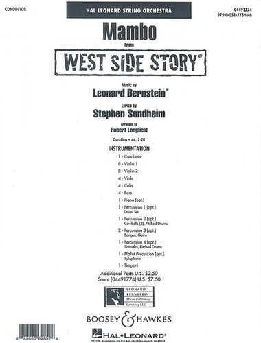 Hal Leonard String Orchestra . Mambo - from West... de Leonard Bernstein - Livre - Decitre