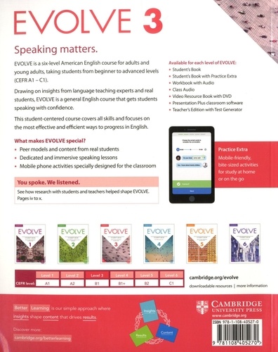 Evolve Student's Book - Level 3 de Leslie Anne Hendra - Grand Format - Livre - Decitre