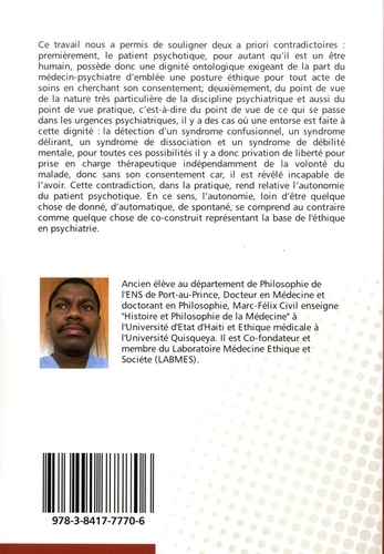 Consentement et Psychose de Marc-Félix Civil - Grand Format - Livre ...