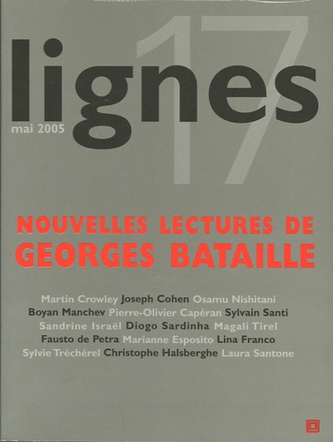 Lignes N° 17, Mai 2005. Nouvelles lectures de... de Anonyme - Livre ...