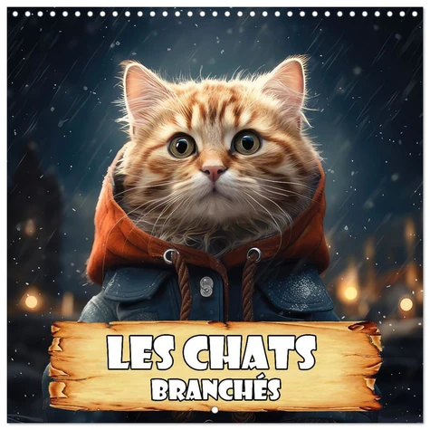 Les chats branchés (Calendrier mural carré 2026 30x30 cm) Calendrier ...