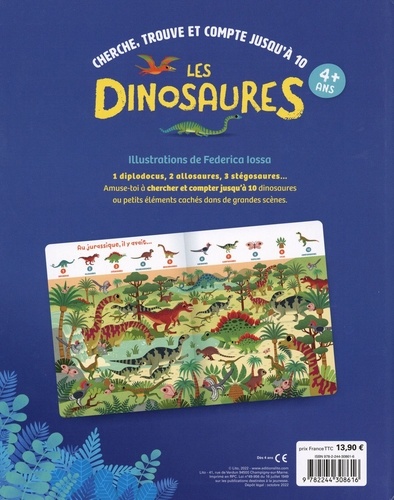 Les dinosaures - Cherche, trouve et compte... de Lito - Album - Livre ...