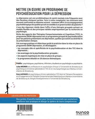 Mettre en oeuvre un programme de psychoéducation... - Luisa Weiner ...