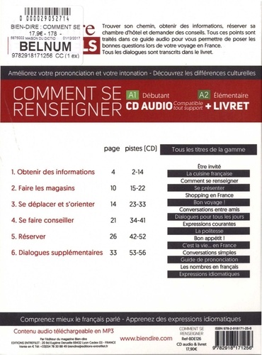 Comment se renseigner - Guide audio FLE A1-A2 de Pascale Roche - Grand ...