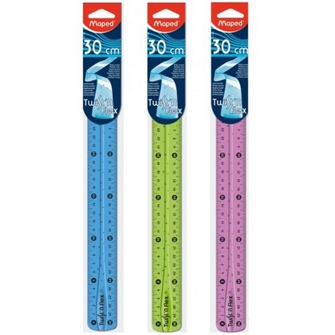 Regle plate 30cm - twist n flex, MAPED - Papeterie - Furet du Nord