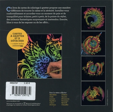 Animaux fantastiques - Cartes à gratter et à... de Marabout - Grand ...