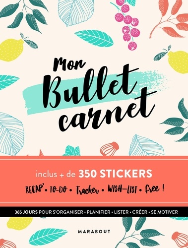 Mon bullet carnet - Avec plus de 350 stickers de Marabout - Grand ...