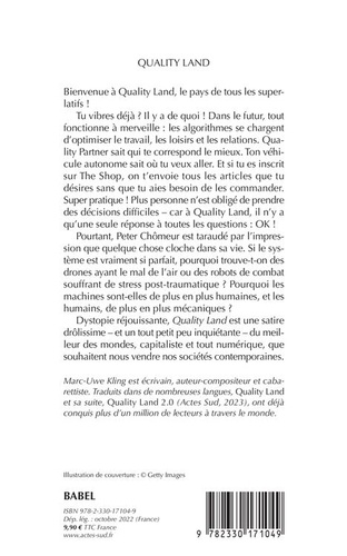 Quality Land de Marc-Uwe Kling - Poche - Livre - Decitre