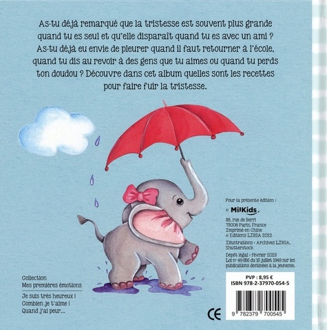 Quand je suis triste... de Maria Mañeru - Album - Livre - Decitre