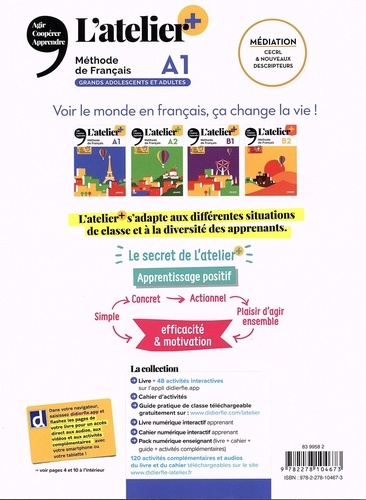L'atelier+ A1 - Méthode de français de Marie-Noëlle Cocton - Grand ...