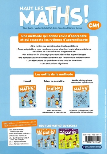 Haut les maths ! CM1 - Pack en 2 volumes : Manuel... - Marie-Sophie ...