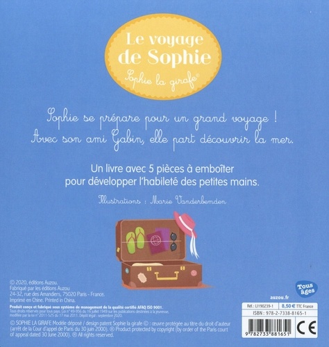 Le voyage de Sophie de Marie Vanderbemden - Album - Livre - Decitre