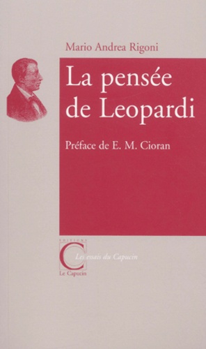 La pensée de Leopardi de Mario Andrea Rigoni - Livre - Decitre