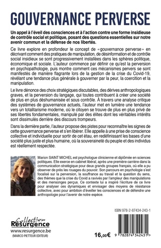 Gouvernance perverse - La décoder, s'en libérer de Marion Saint Michel ...