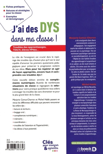 J'ai des DYS dans ma classe ! - Trouble des... de Marjorie Camus ...