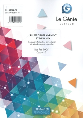 Sujets d'entraînement et d'examen Bac Pro MCV... de Martine Bitaut - Grand Format - Livre - Decitre