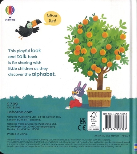 First Alphabet Book de Mary Cartwright - Album - Livre - Decitre