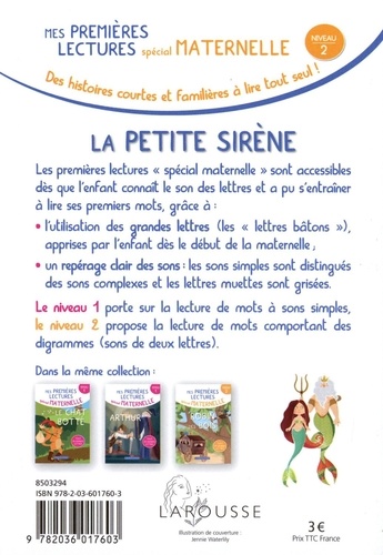 La petite sirène - Niveau 2 - Marylène Botton-Duval - Livres - Furet du ...