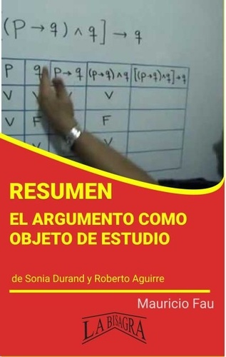 Resumen de El Argumento como Objeto de Estudio -... de MAURICIO ENRIQUE ...
