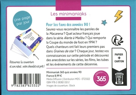 365 quiz années 90 - Maxime Lafon - Livres - Furet du Nord