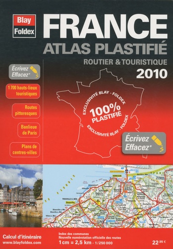 France - Atlas plastifié routier & touristique... - Blay-Foldex ...