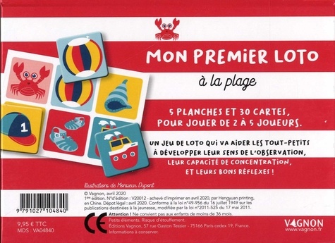 Mon premier loto à la plage de Guillaume Dupont - Livre - Decitre