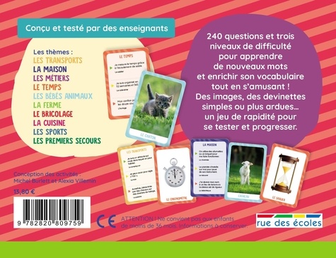 J'enrichis mon vocabulaire en jouant - Avec 1... de Michel Burlett - Livre - Decitre