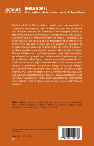 Emile Borel - Une carrière intellectuelle sous... de Michel Pinault ...