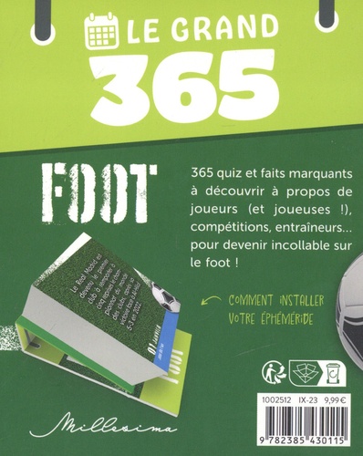 Le Grand 365 Foot de Millesima - Grand Format - Livre - Decitre