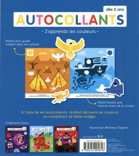 J'apprends les couleurs de Monsieur Dupont - Album - Livre - Decitre