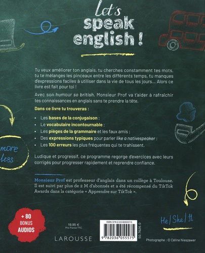 Let's speak english ! de Monsieur Prof - Grand Format - Livre - Decitre