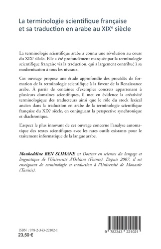 La terminologie scientifique française et sa... de Mouheddine Ben ...