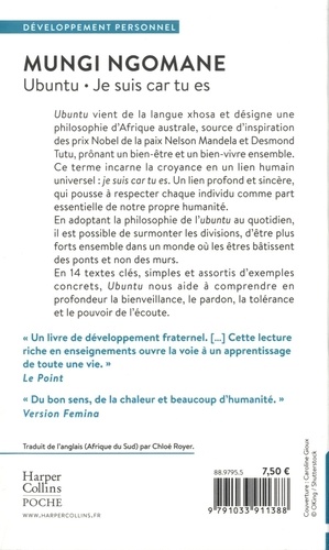 Ubuntu - Leçons de sagesse africaine de Mungi Ngomane - Poche - Livre ...